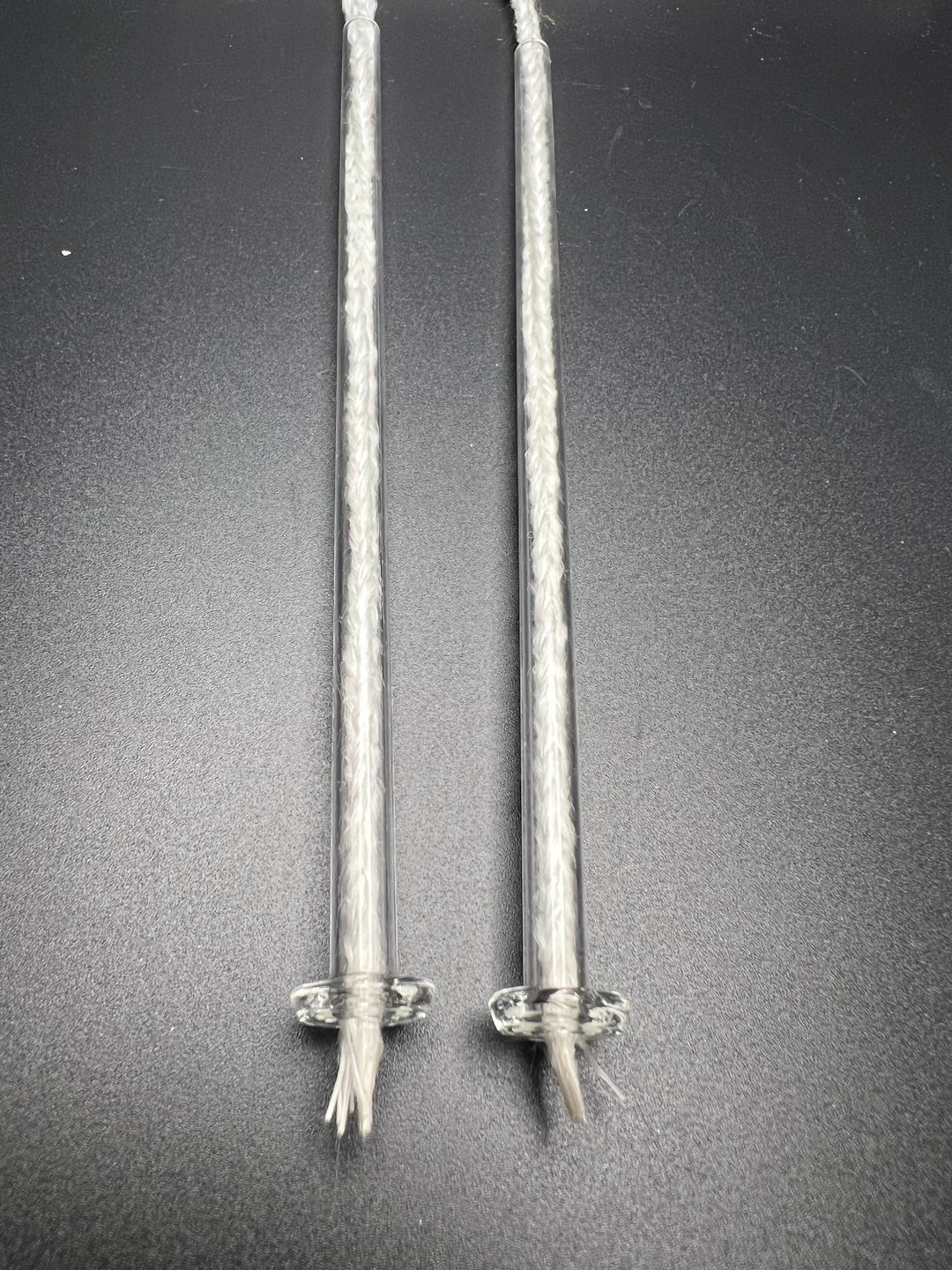 6 Inch Oil Candle Glass Wick Tubes 2PK | Glass Wick Holder Tubes ...