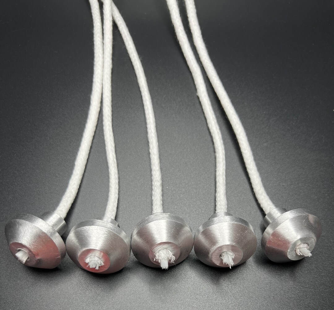 5 Liquor Bottle Wicks | Large Wick Holder | Bottle Candle Wicks | Metal ...