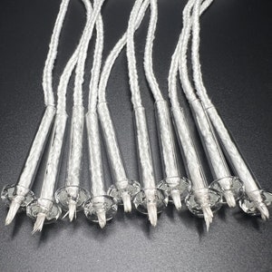 10 Glass Wick Tubes | 2" Wick Holder Tubes | Oil Candle Wicks | Glass ...