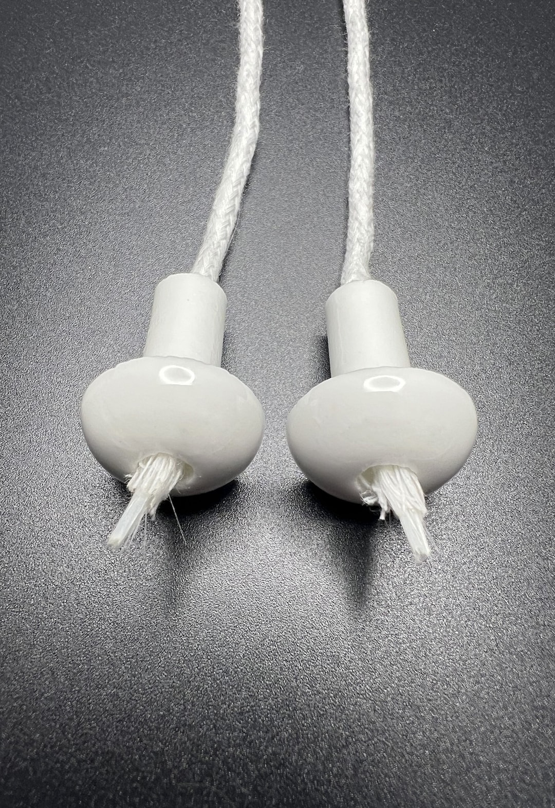 2 White Ceramic Wick Holders | Oil Candle Wicks | Ceramic Oil Wicks ...