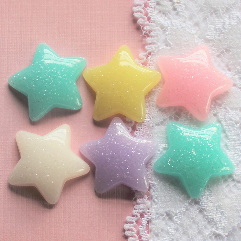 Plastic Star Charms - Etsy