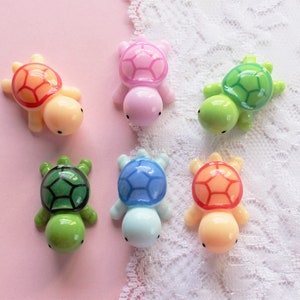 6 Pcs 3D Assorted Cute Chunky Sea Turtle Cabochons - 34x22mm - Etsy