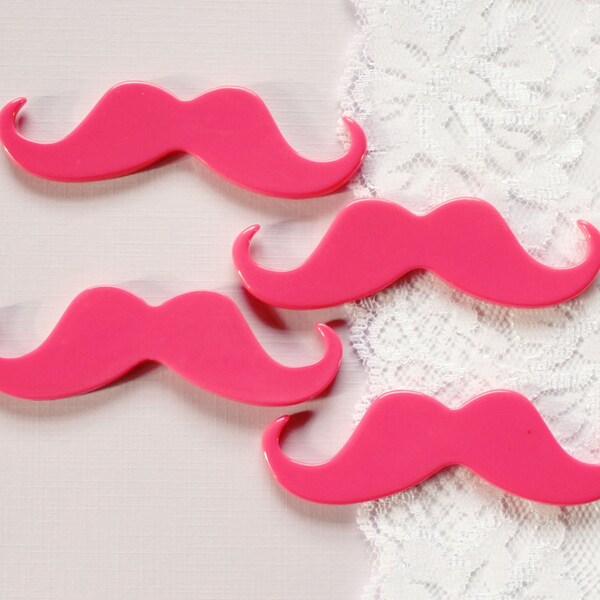 Hot Pink Mustache - Etsy