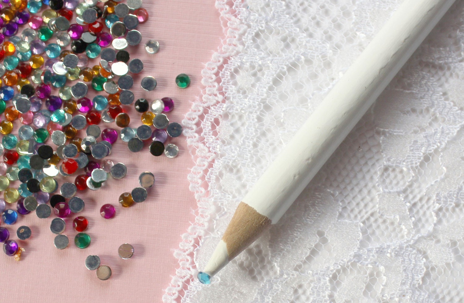 2 Pcs Crafting Rhinestone Sticky Pick up Pencil Tool | Etsy