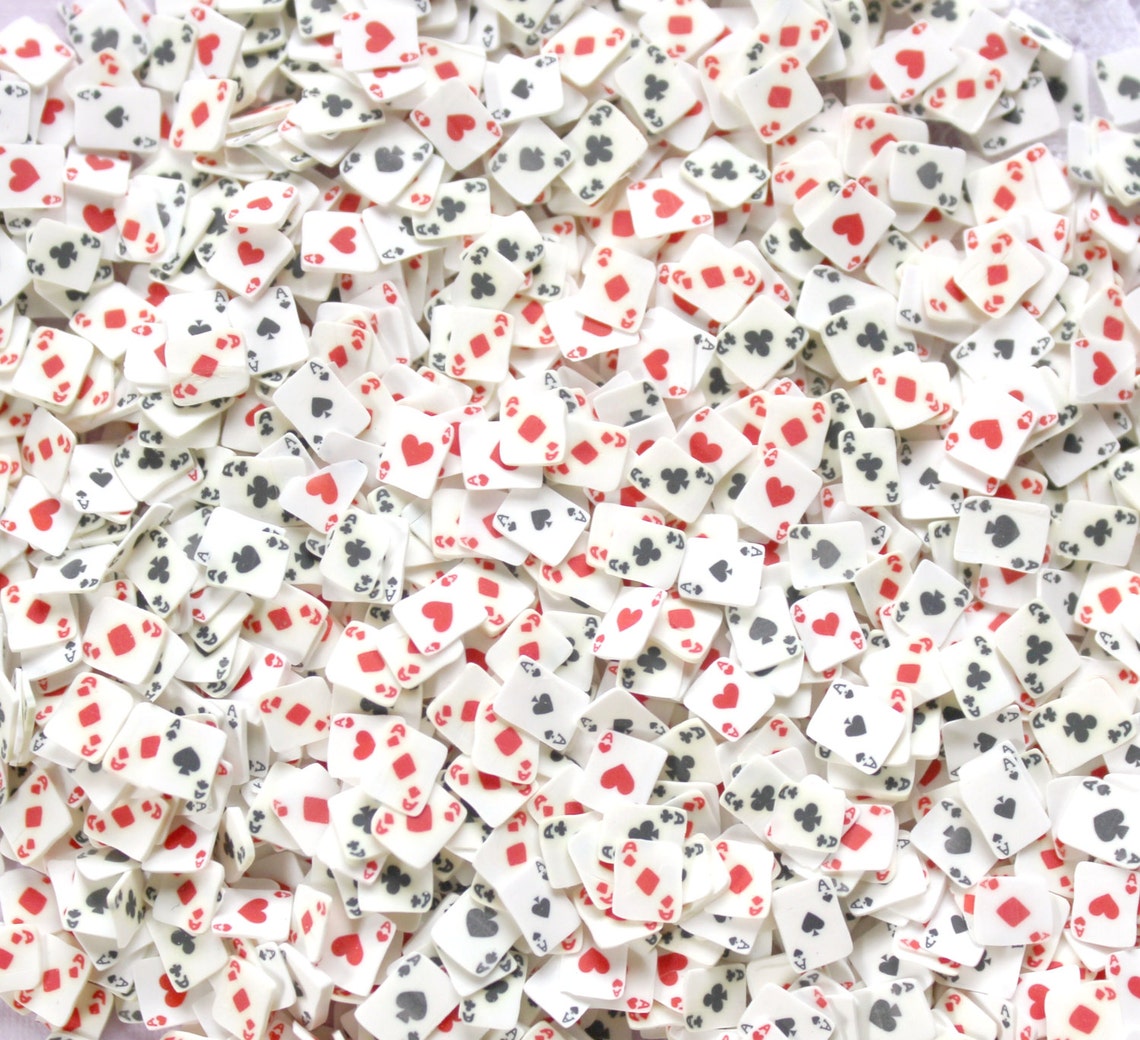 5g Ace Suite Playing Card Slices Over 100 Pieces | Etsy