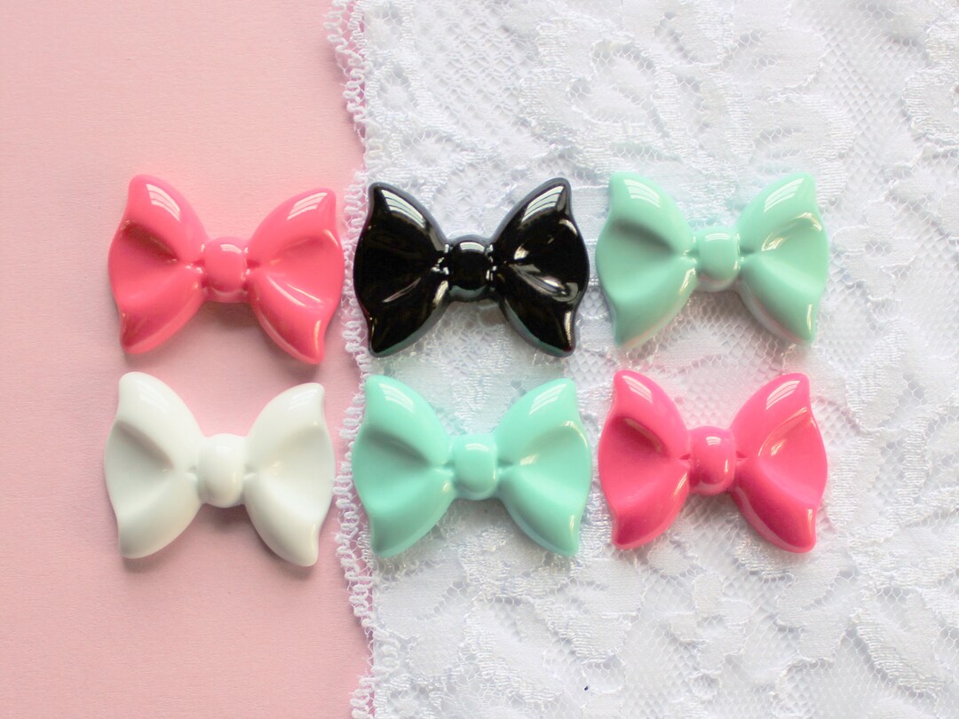 Assorted Big Frilly Bow Cabochons - 38x29mm - Etsy