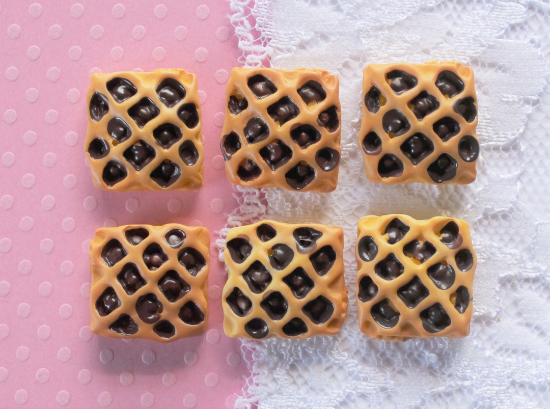 Square Tart Pastry Cabochons - 18x17mm - Etsy