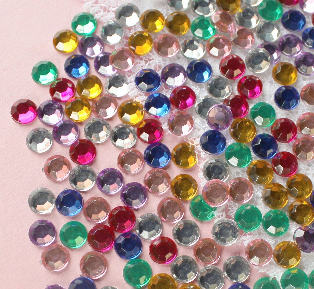 6mm Assorted Flatback Rhinestones - Etsy