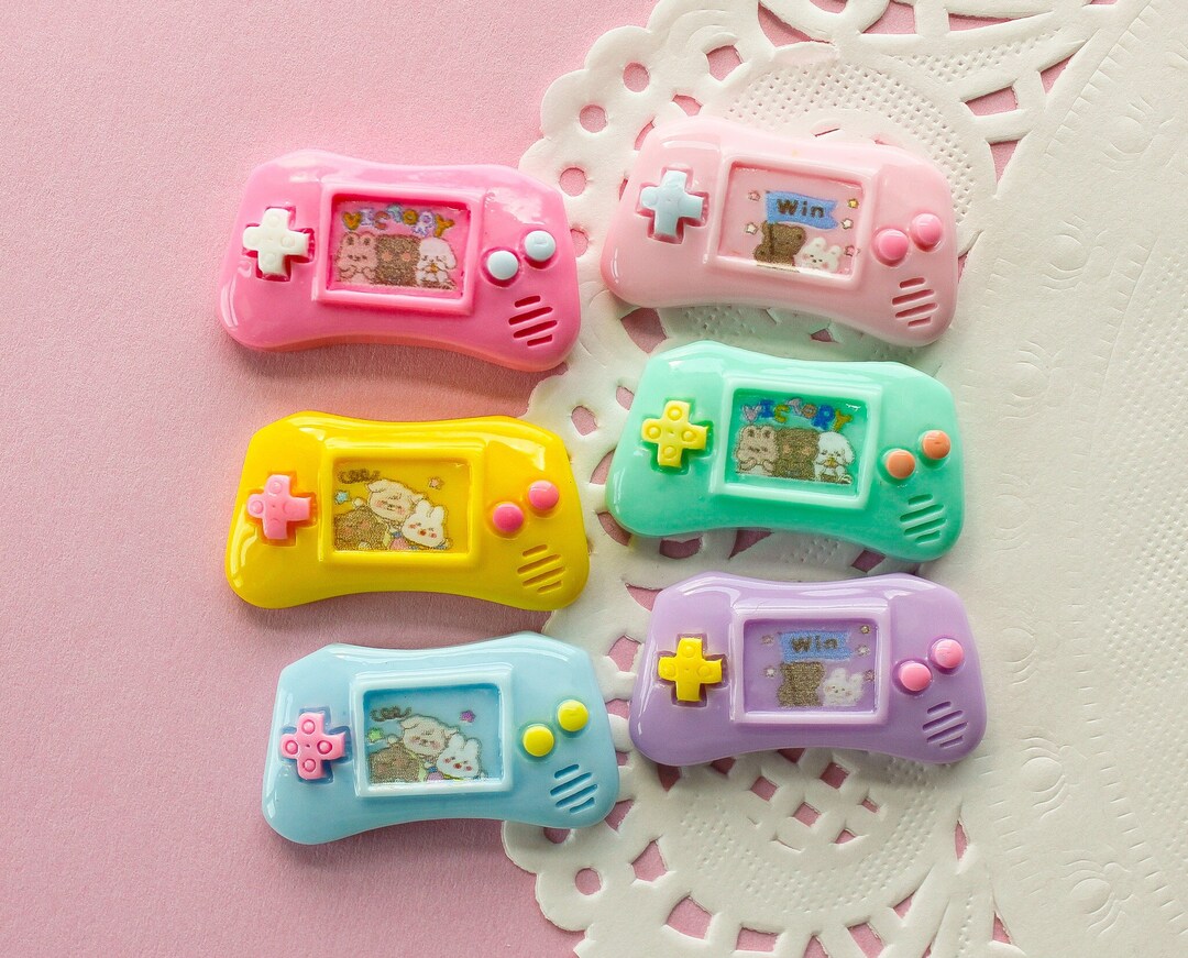 6 Pcs Assorted Pastel Video Game Controller Cabochons 29x16mm - Etsy