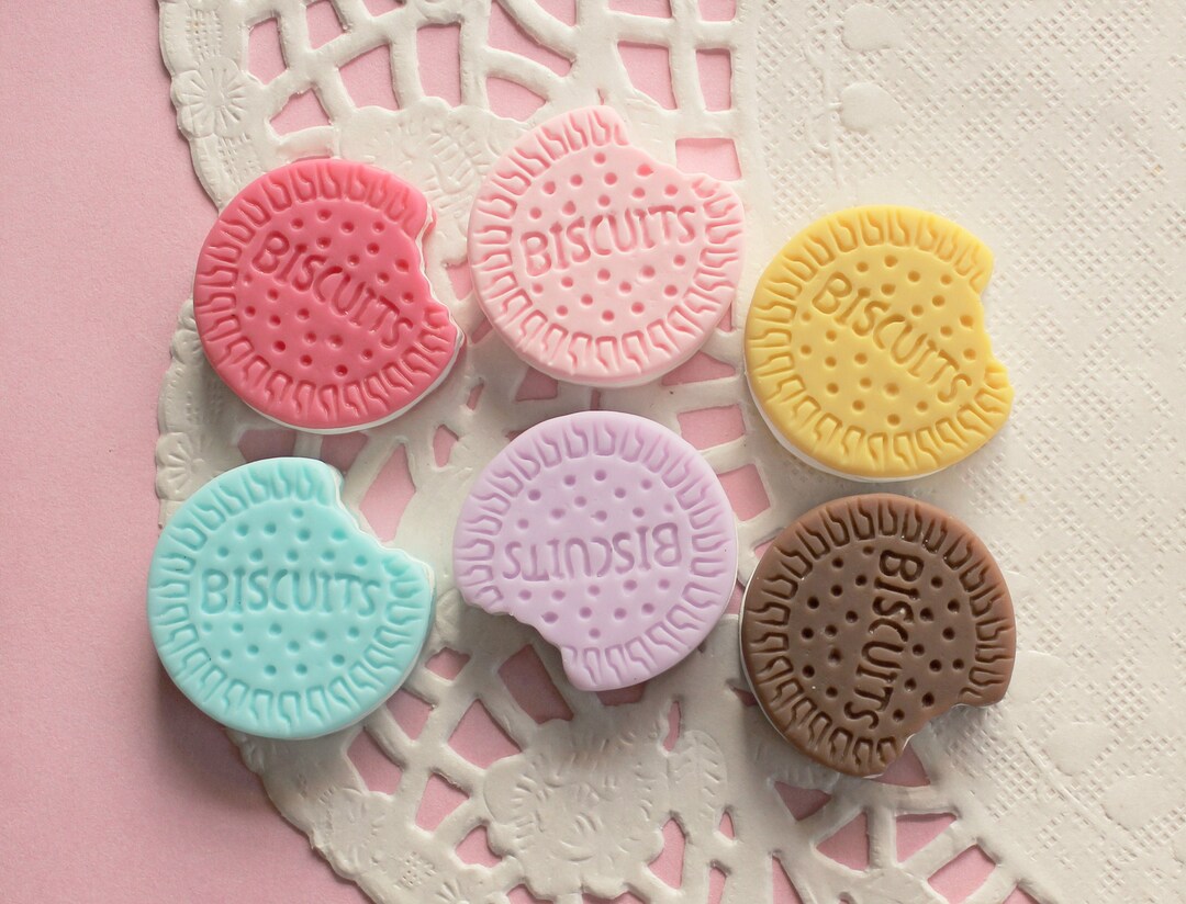 Big Assorted Pastel Cream Stuffed Cookies Biscuit Cabochons - 28mm - Etsy