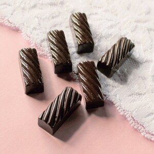 6 Pcs Twirl Stick Chocolate Bar Cabochons - 25x11mm - Etsy