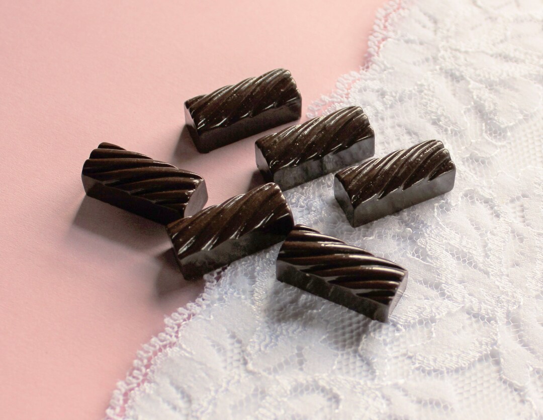 6 Pcs Twirl Stick Chocolate Bar Cabochons - 25x11mm - Etsy
