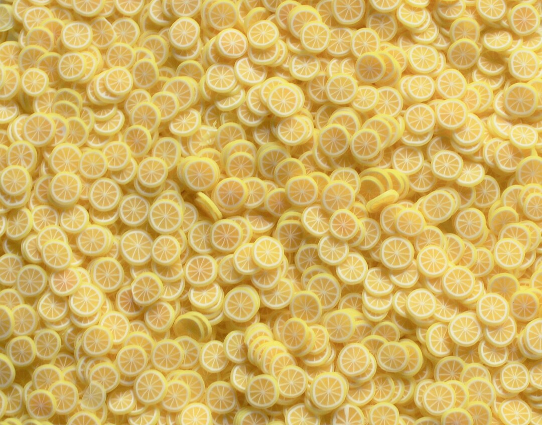5g Polymer Clay Lemon Slices - Over 100 Pieces - Etsy