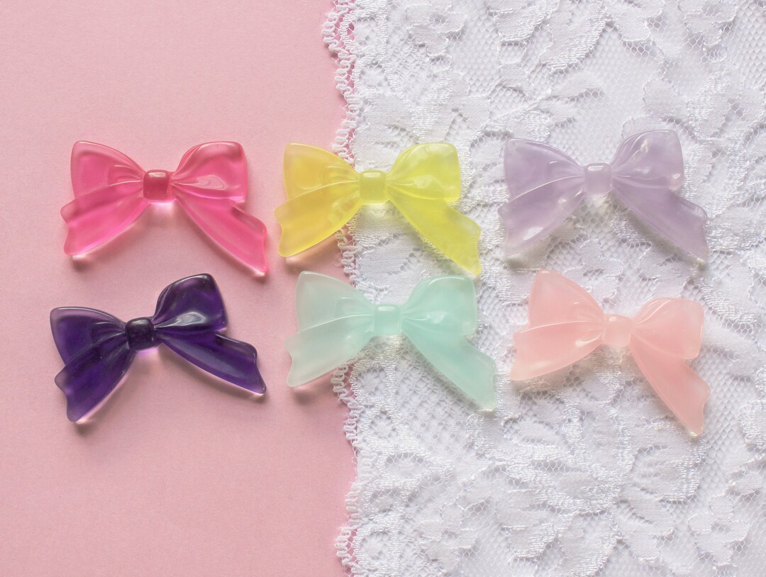Assorted Translucent Fancy Bow Cabochons - 47x27mm - Etsy