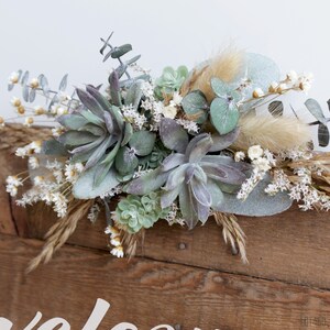 Boho Flowers for Wedding Sign, Swag Clip on Floral Arrangement With ...