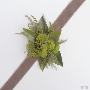 Woodland Moss Wrist Corsage, Fantasy Forest Flower Bracelet, Green ...