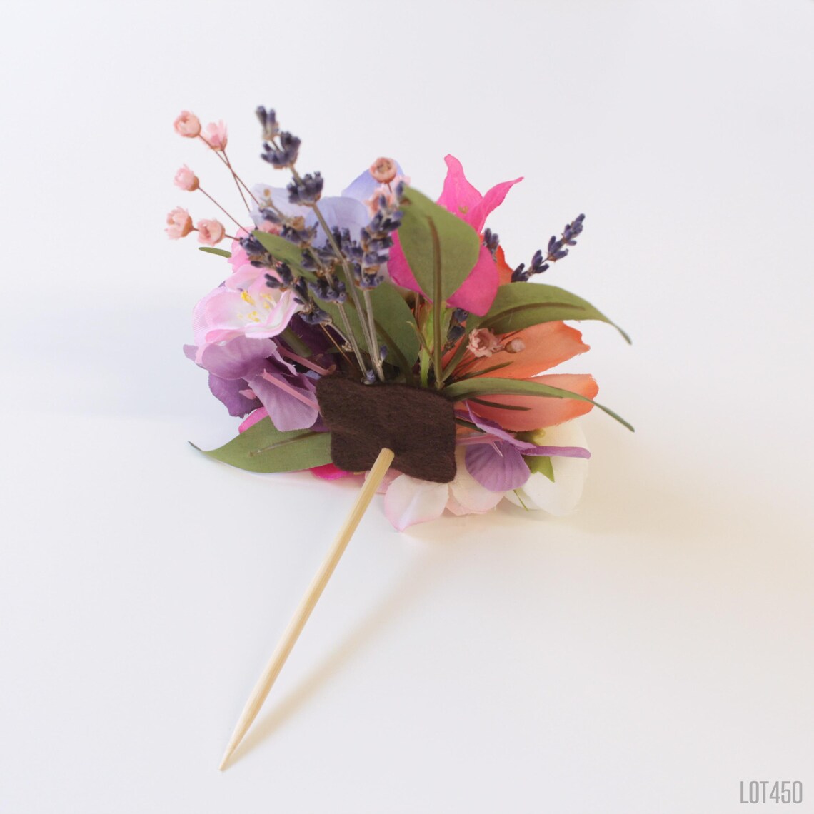 Spring Cake Set, Floral Topper and Pick, Artificial Flowers for Cake ...