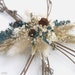 Boho Rustic Grapevine Heart Wreath With Blue and Neutral Dry Flowers ...