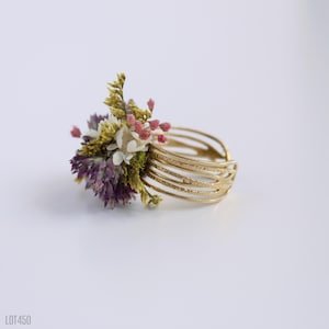 Wildflower Ring With Real Flowers, Artificial and Dried Flowers ...