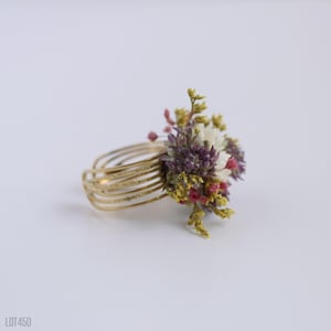 Wildflower Ring With Real Flowers, Artificial and Dried Flowers ...