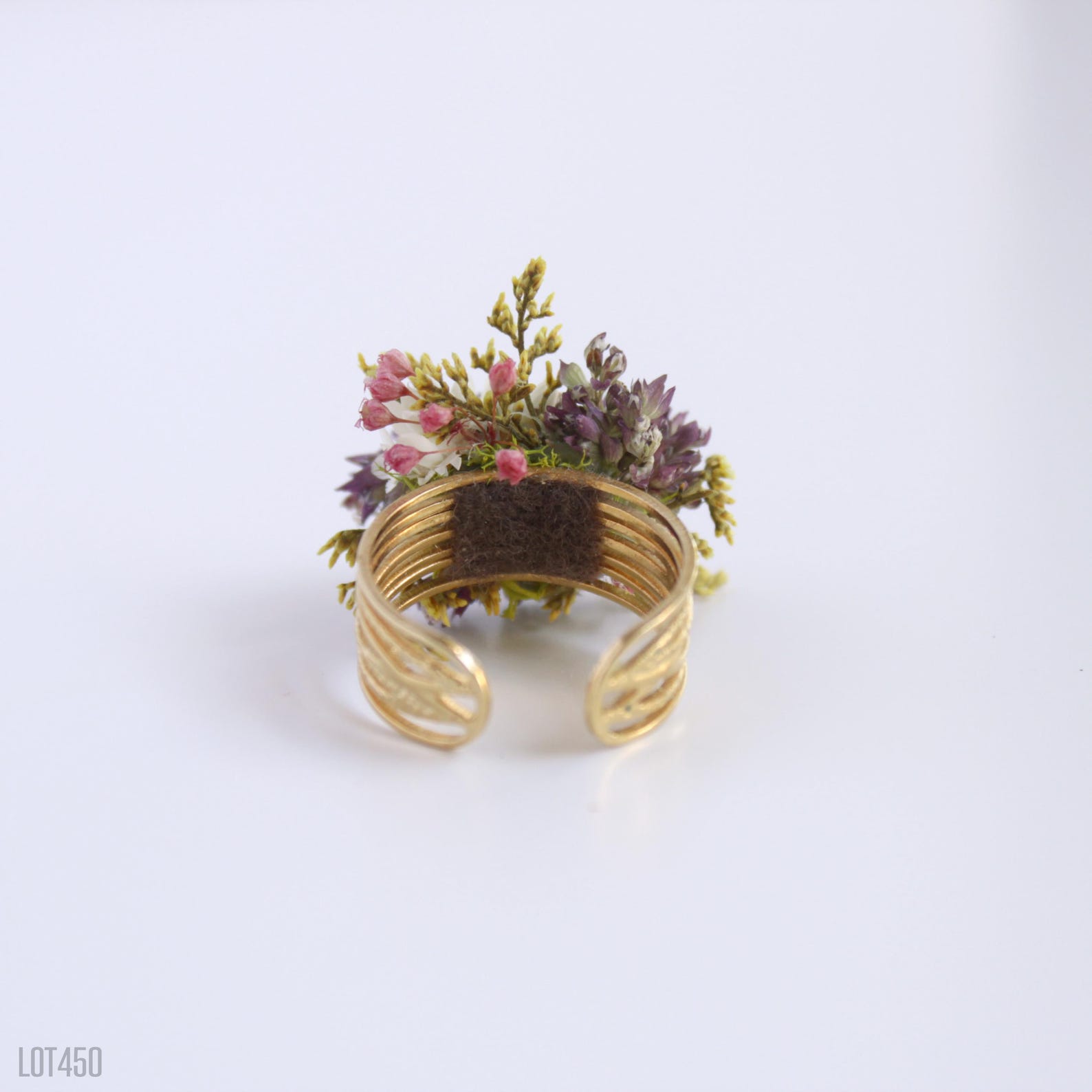 Wildflower Ring With Real Flowers, Artificial and Dried Flowers ...