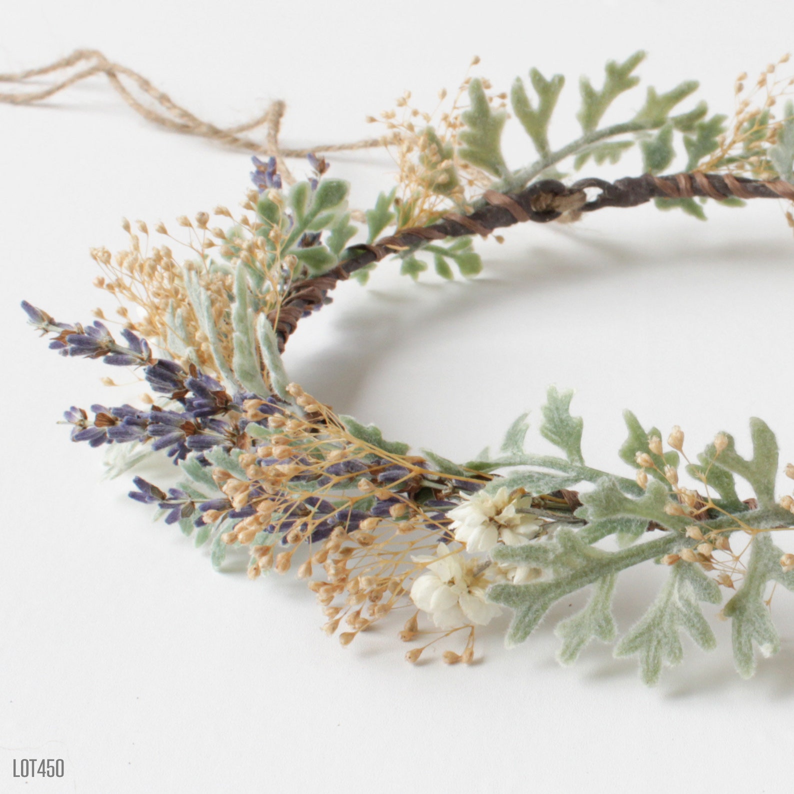 Wildflower Flower Crown, Adjustable Size Floral Hair Wreath Boho ...