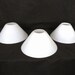 Set of 3 Conical Cone Shaped White Lamp Shades - Etsy