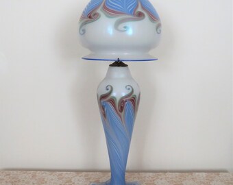 Glass Feather Lamp - Etsy