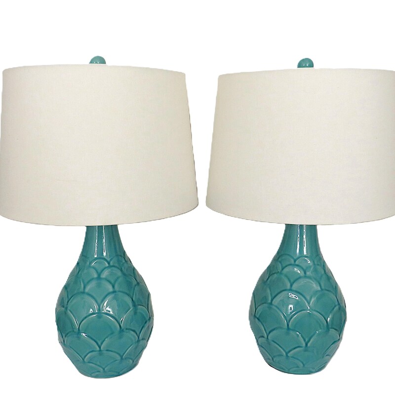 Turquoise Table Lamp - Etsy