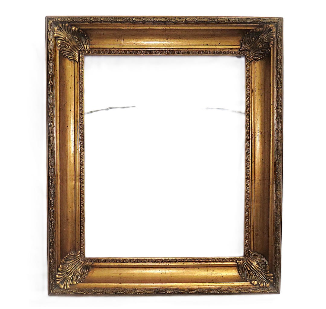 Vintage Gilt Wood & Gesso Frame for Painting Print Portrait or Mirror ...