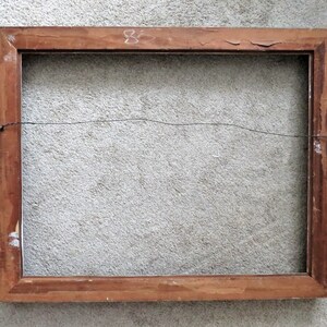 Large Gray Solid Wood Rustic Picture Frame W/ 22 1/2" X 29" Rabbet ...