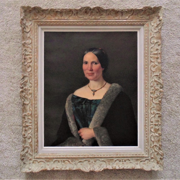 Antique Victorian Lady Painting - Etsy