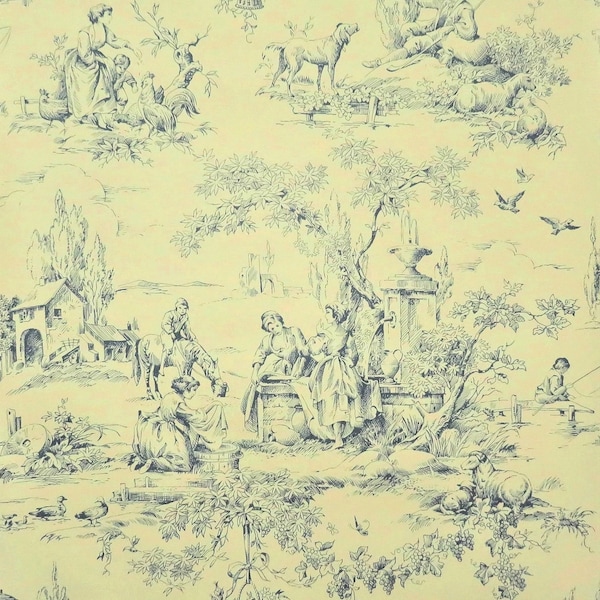 Toile Wallpaper - Etsy