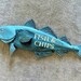 LARGE Hand Carved Wood Fish & Chips Sign - Etsy