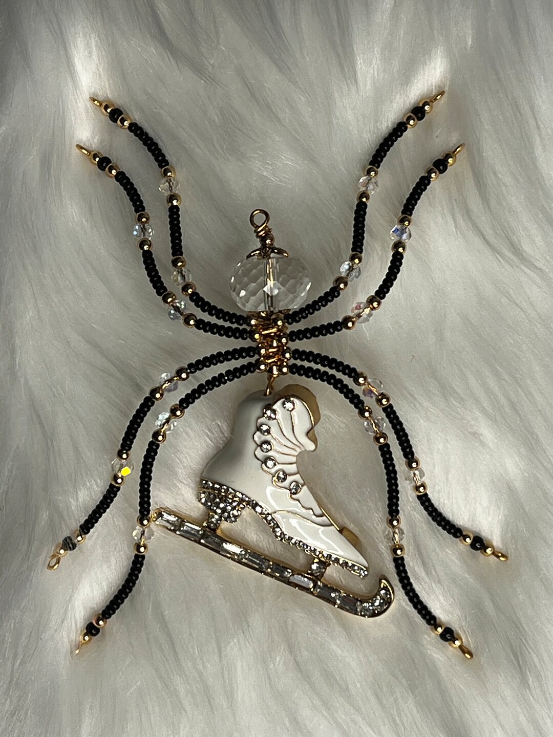 Beaded Ice Skate Spider - Etsy