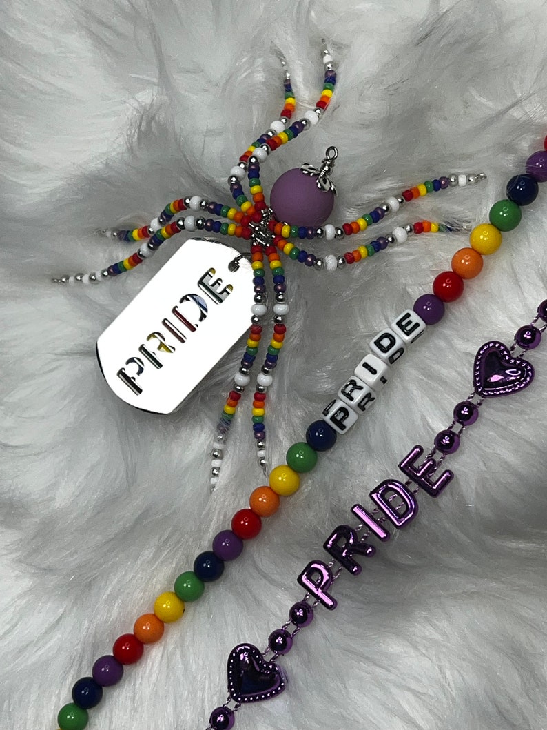 Beaded PRIDE Spider - Etsy
