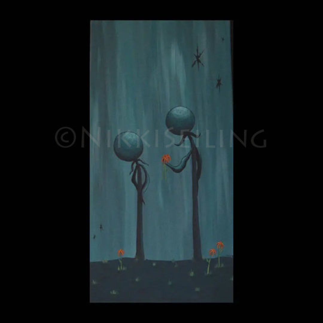 Emotional Flower Painting Original Acrylic Artwork From Emotional