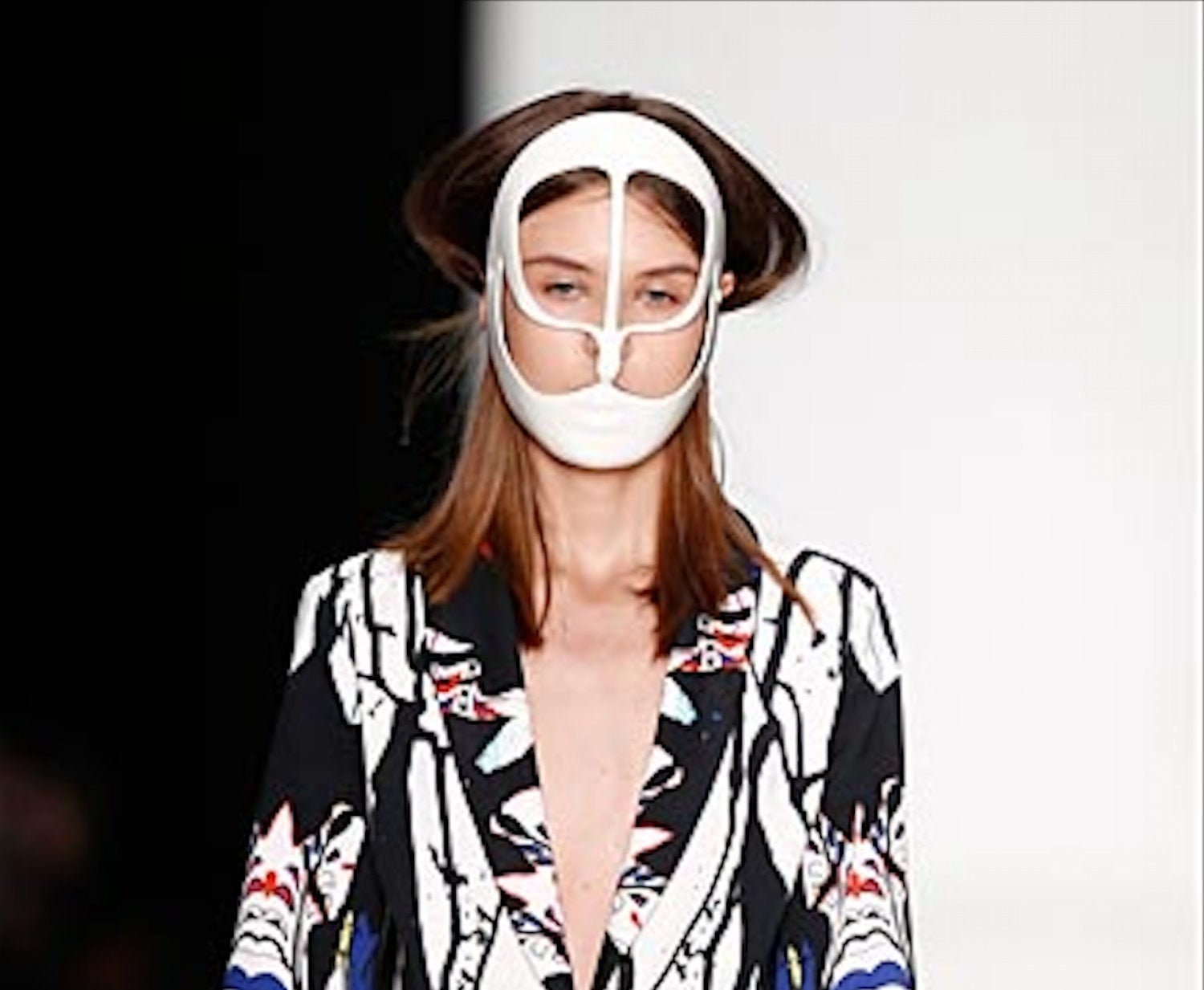 Fashion Mask White Full Face Couture Photo Art Shooting Photographer ...