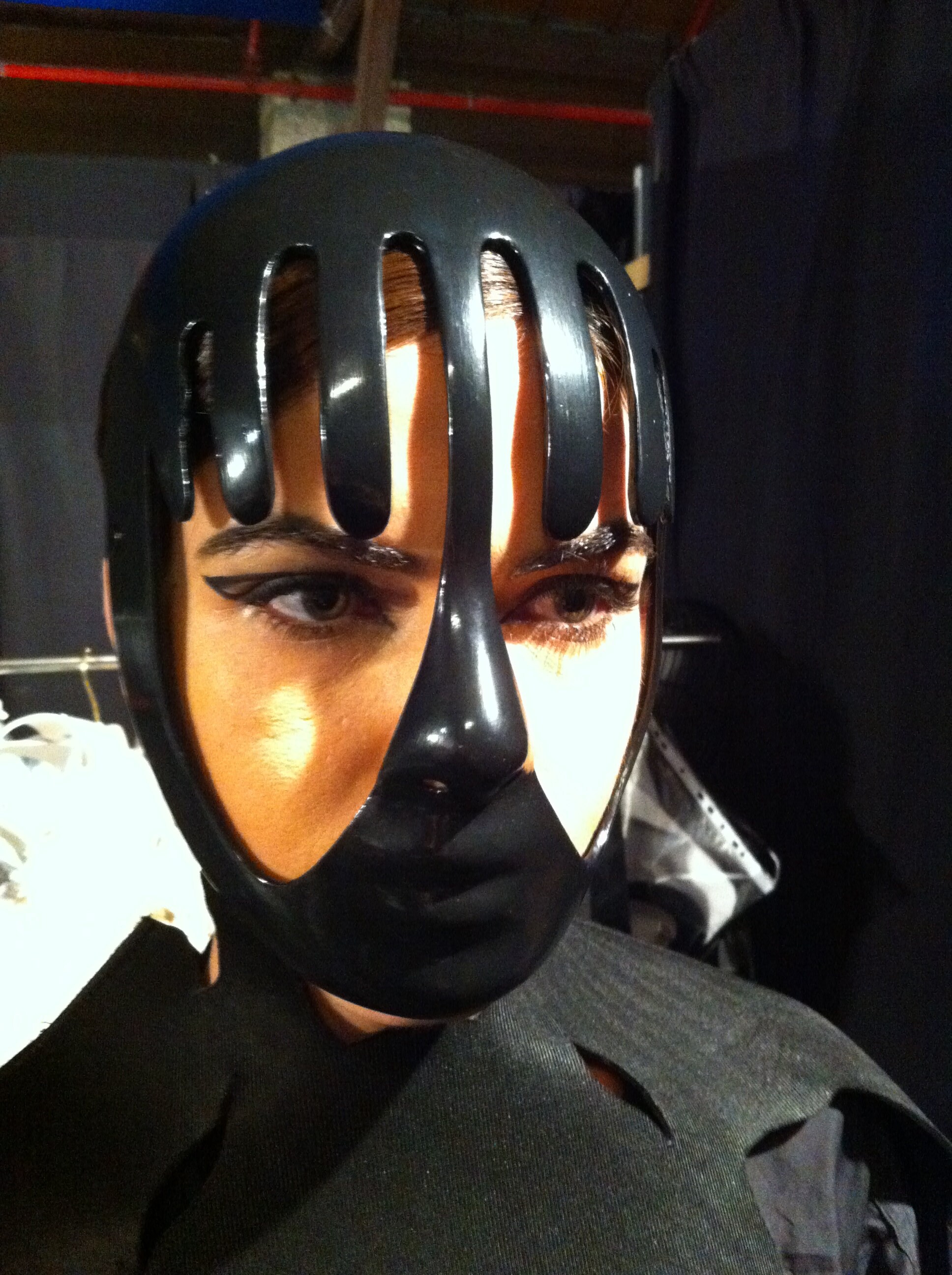 Fashion Mask Black Full Face Couture Photo Art Shooting Photographer ...