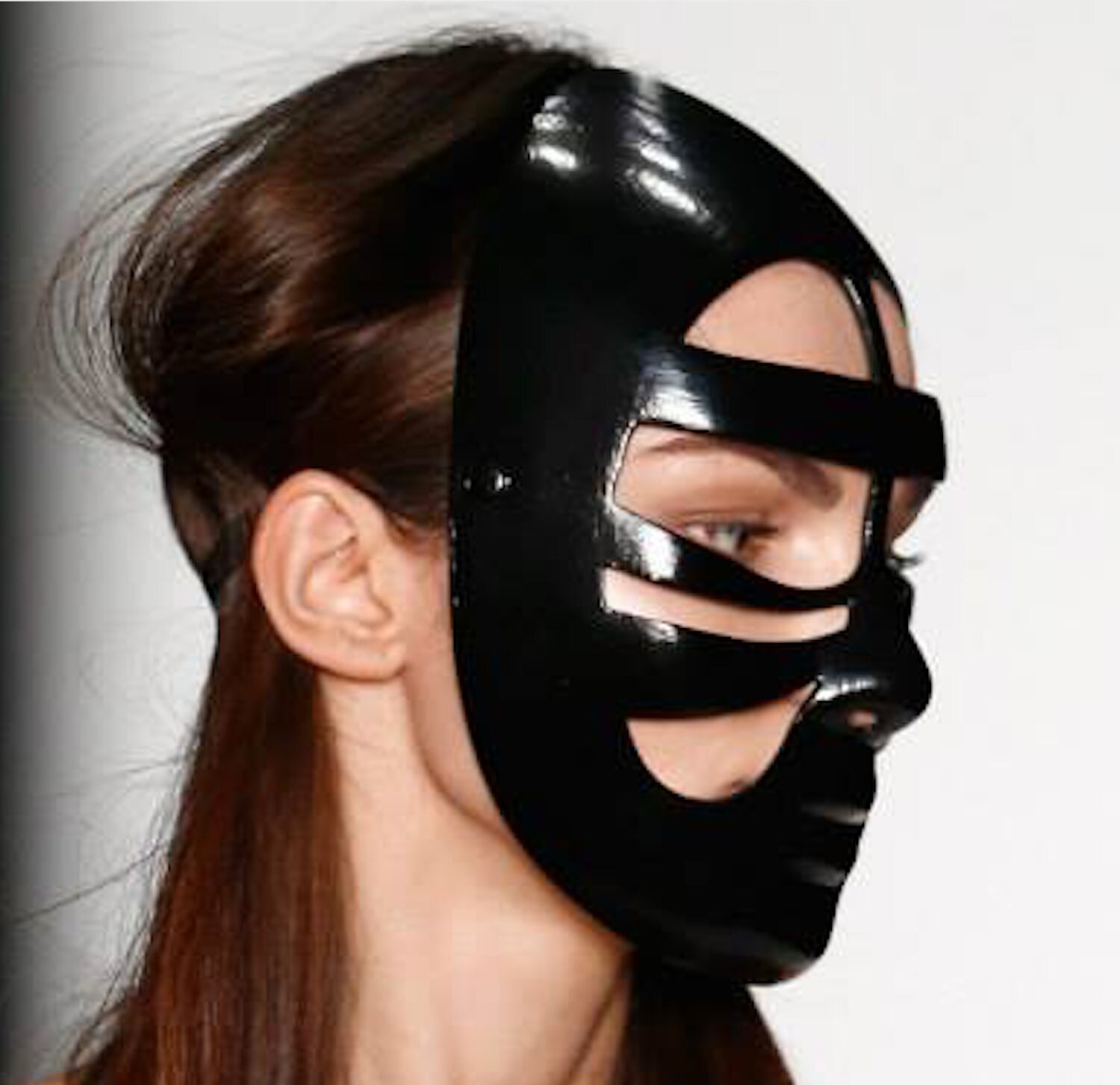 Fashion Mask Black Full Face Couture Photo Art Shooting Photographer ...