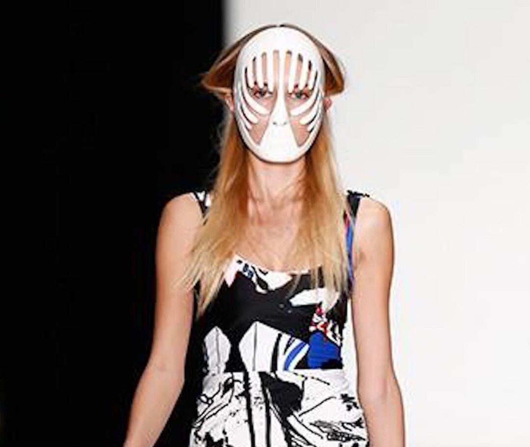 Fashion Mask White Full Face Couture Photo Art Shooting Photographer ...