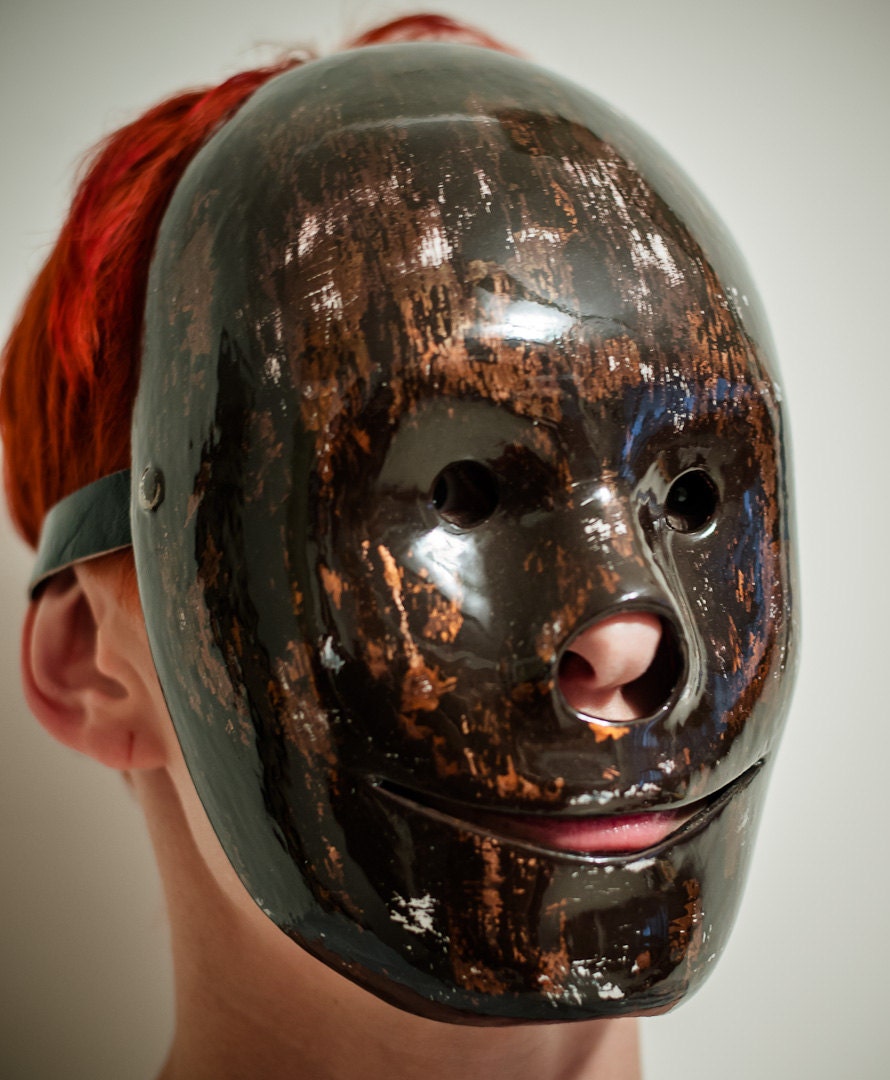 Handcrafted Unisex Mask sneer Unique Mask Design Made With Papier Mâché ...