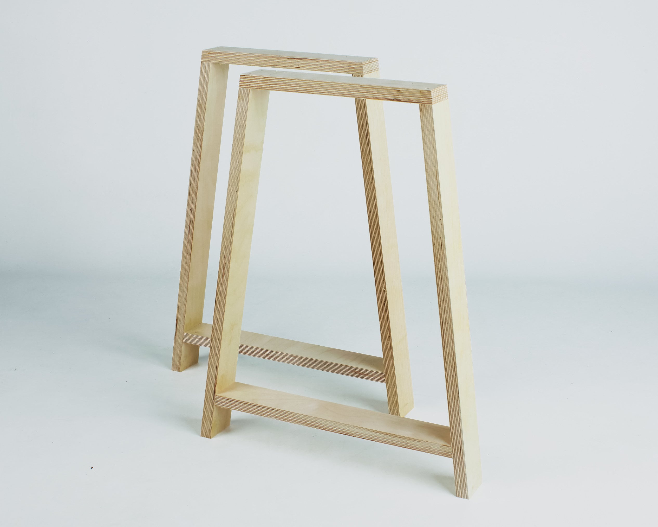 Slim Trestle Legs｜ Wooden Desk Legs ｜ Wood Dining Table Legs ｜ Set of 2 ...