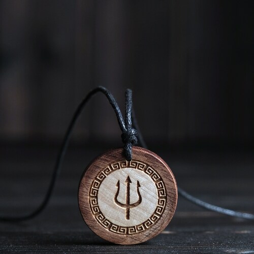 Zeus Necklace-greek Symbol Pendant-jupiter God - Etsy