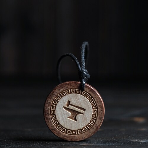 Hephaestus Necklace-greek God Pendant-smithing God - Etsy