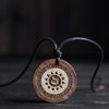 Wood Necklace-nommo Pendant, Nummo Symbol, Carved From Solid Wood ...