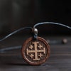 Wood Necklace-nommo Pendant, Nummo Symbol, Carved From Solid Wood ...
