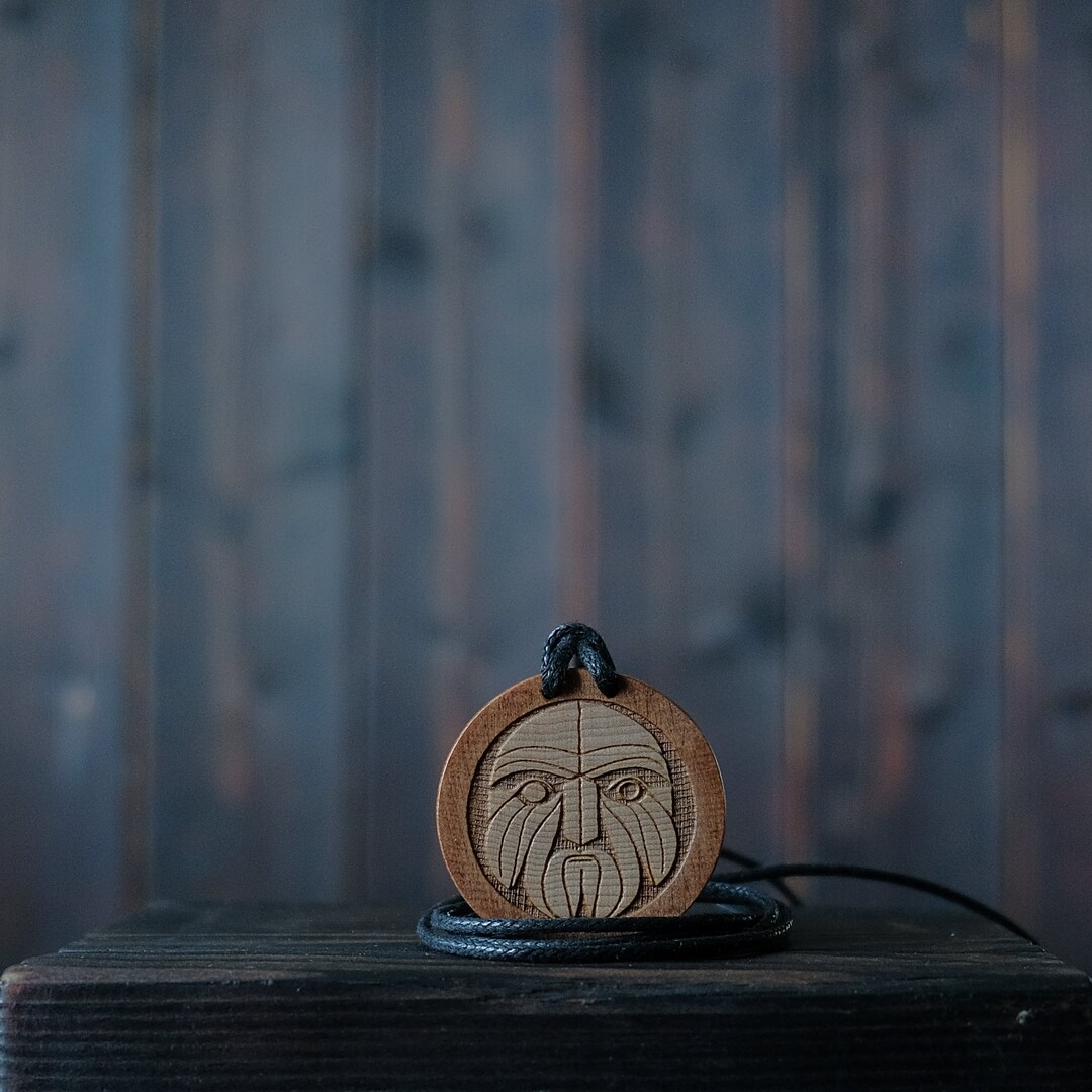 Anglo-saxon God Woden Round Solid Wood. Anglo-saxon Mythology - Etsy