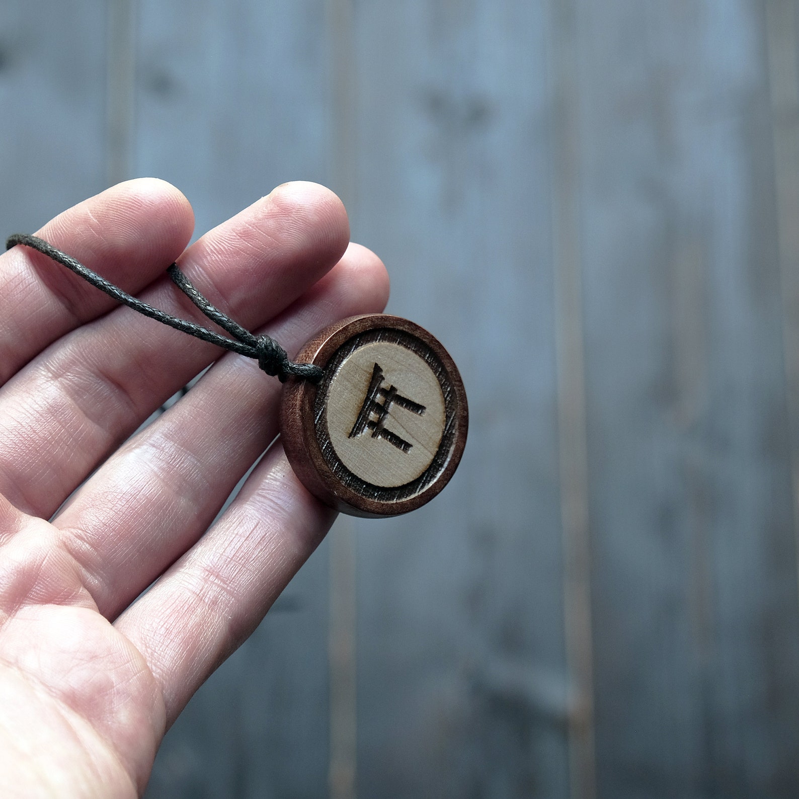 Wood Necklace-torii Necklace Shinto Gate Pendant Japanese - Etsy