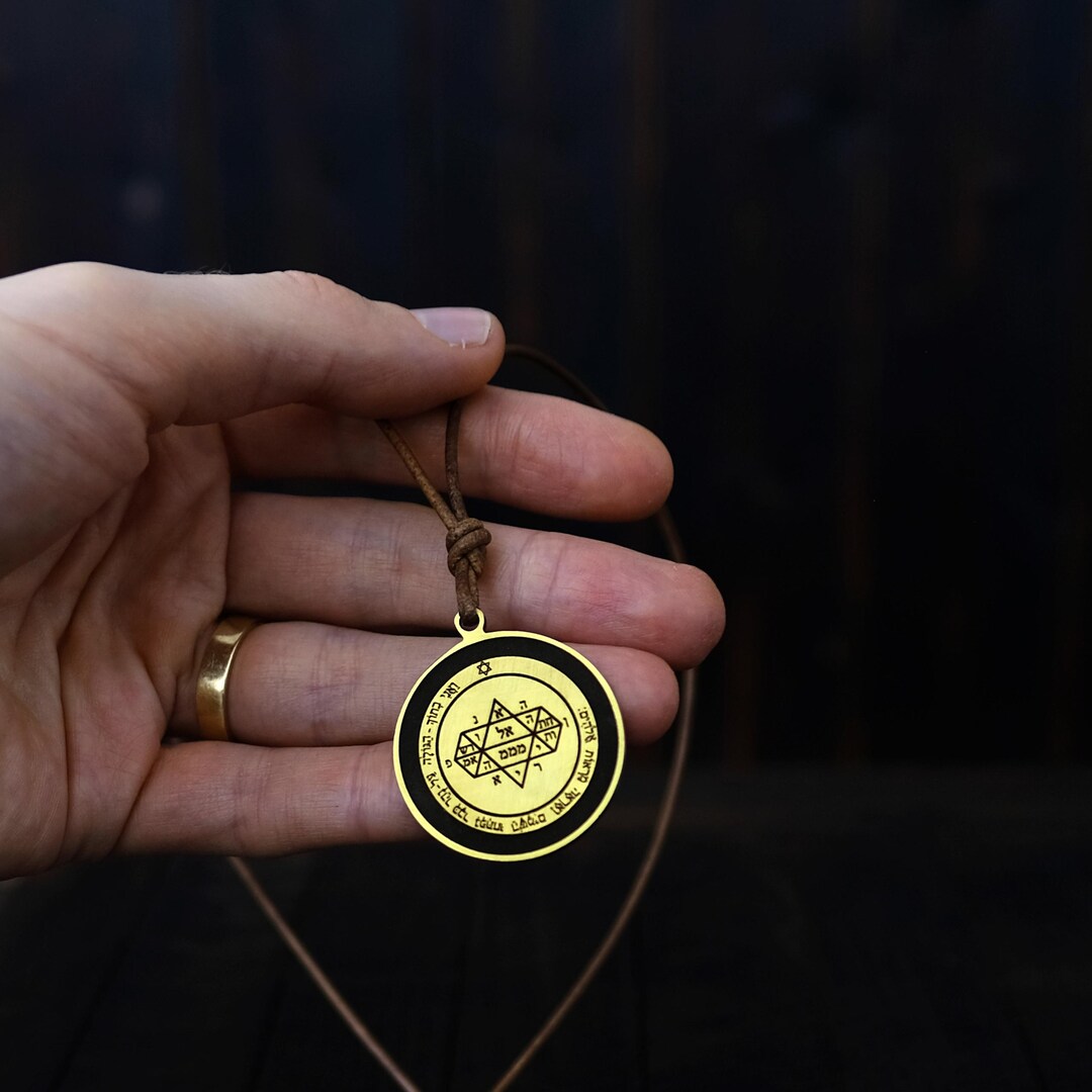 Fifth Pentacle of Jupiter-king Solomon Seal-brass Talisman, Amulet. - Etsy